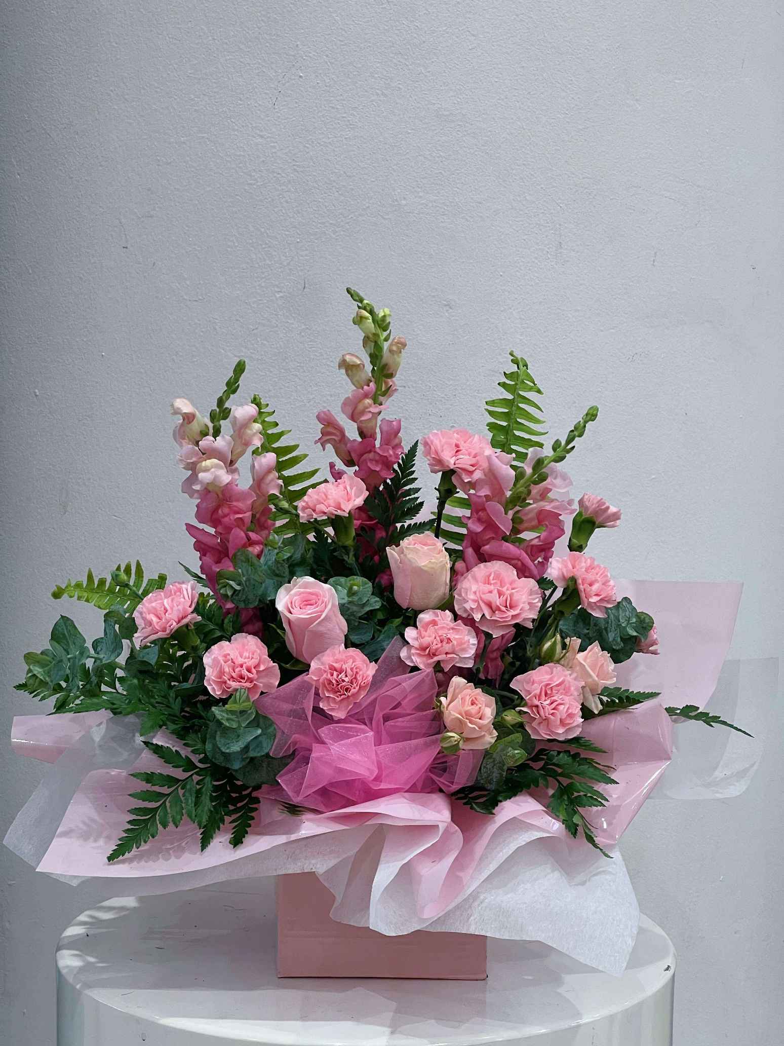 Pinky Rose Box | Sympathy Flowers | Melbourne Same-Day Delivery