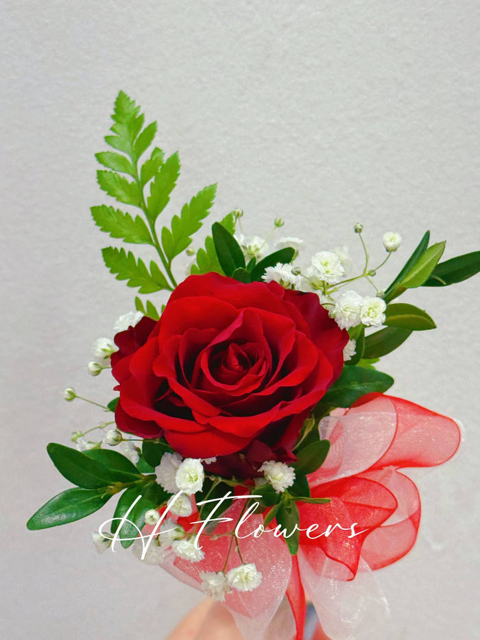 1 Red Rose Buttonhole