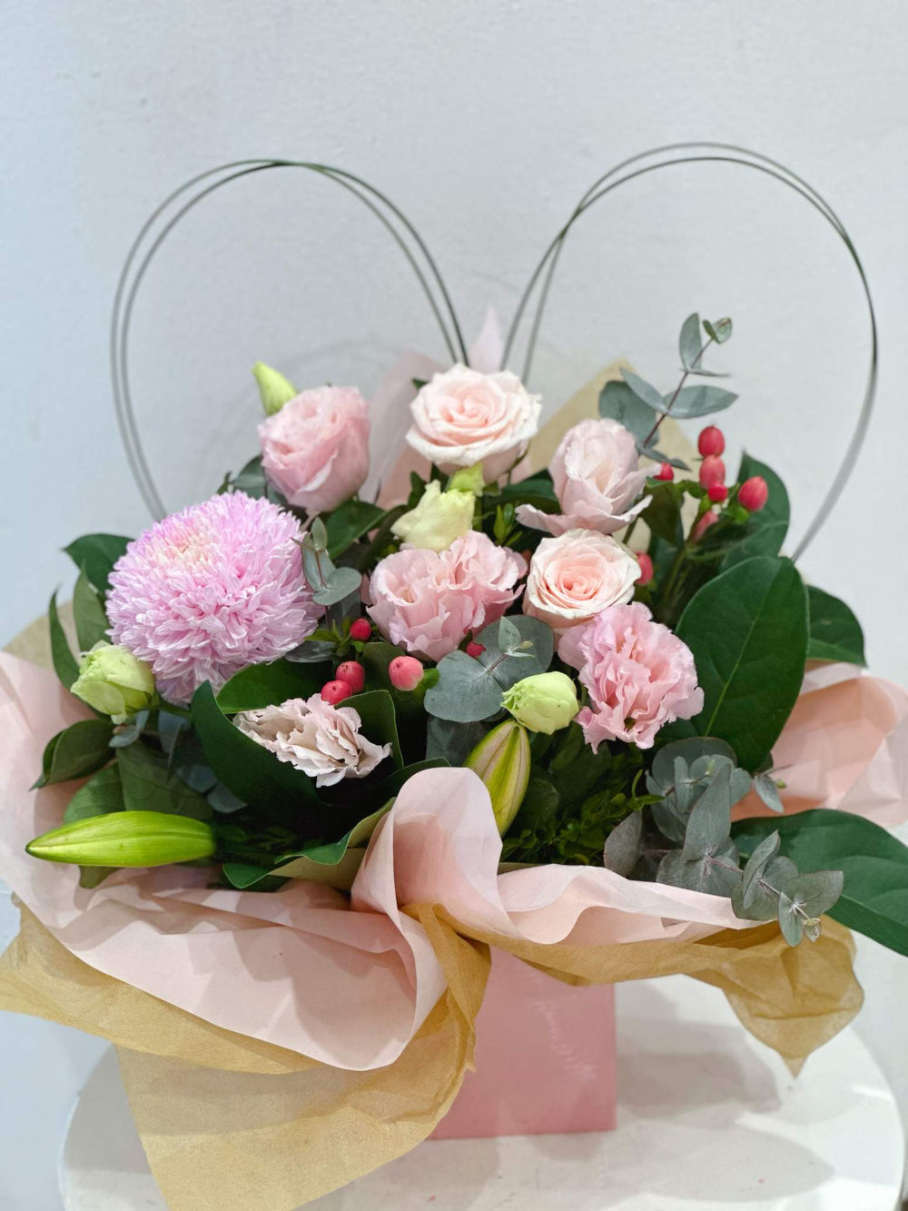 Pink Poem Flower Box — Mother's Day Bouquet | H Flowers Melbourne